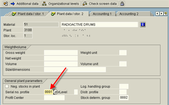 SAP123 Serial Numbers And Materials